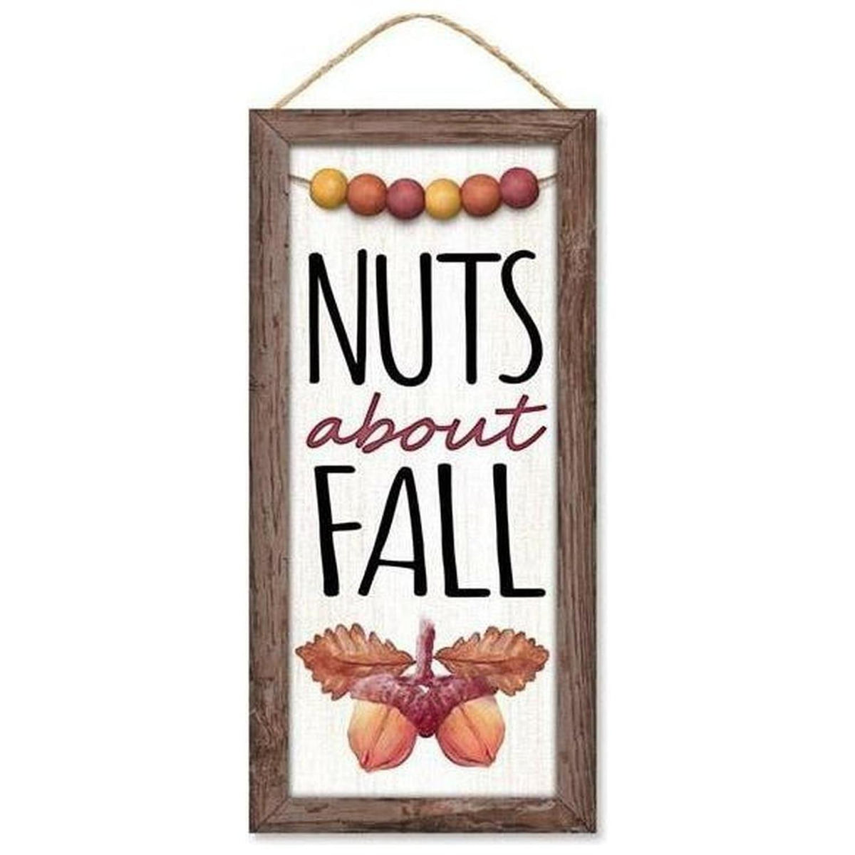 Shop our 12" Wood Sign: Nuts About Fall