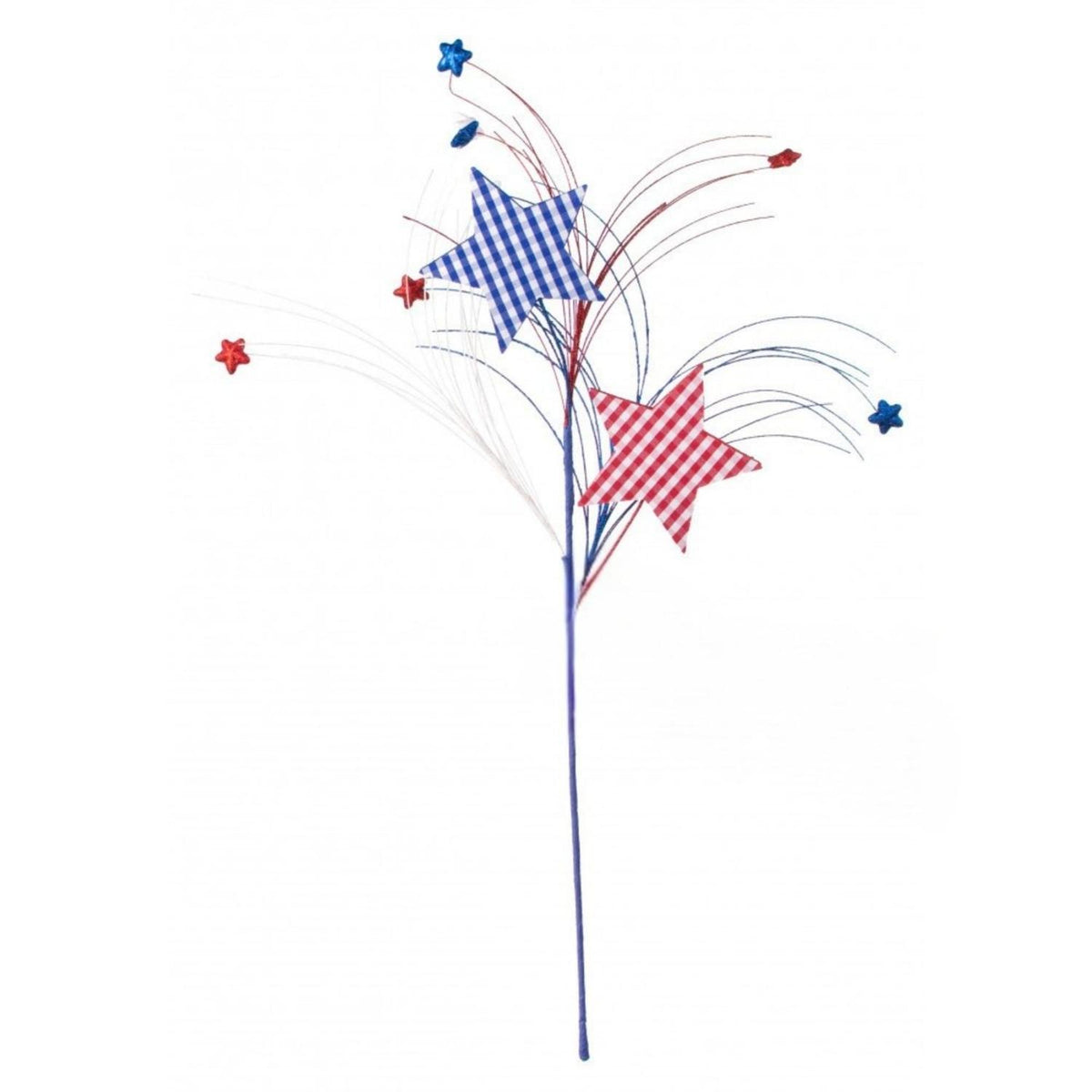 Shop our 29" Gingham Patriotic Star Spray – Michelle's aDOORable Creations