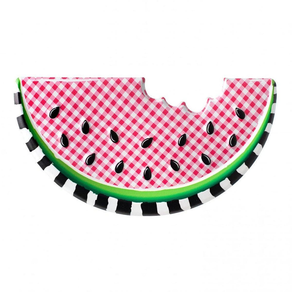 Shop our 12" Metal Embossed Hanger: Watermelon Check
