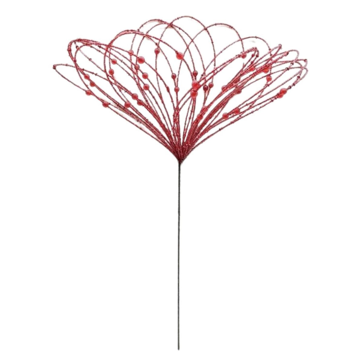 Shop our 20" Beaded Jewel Flower Burst Stem: Red – Michelle's aDOORable ...