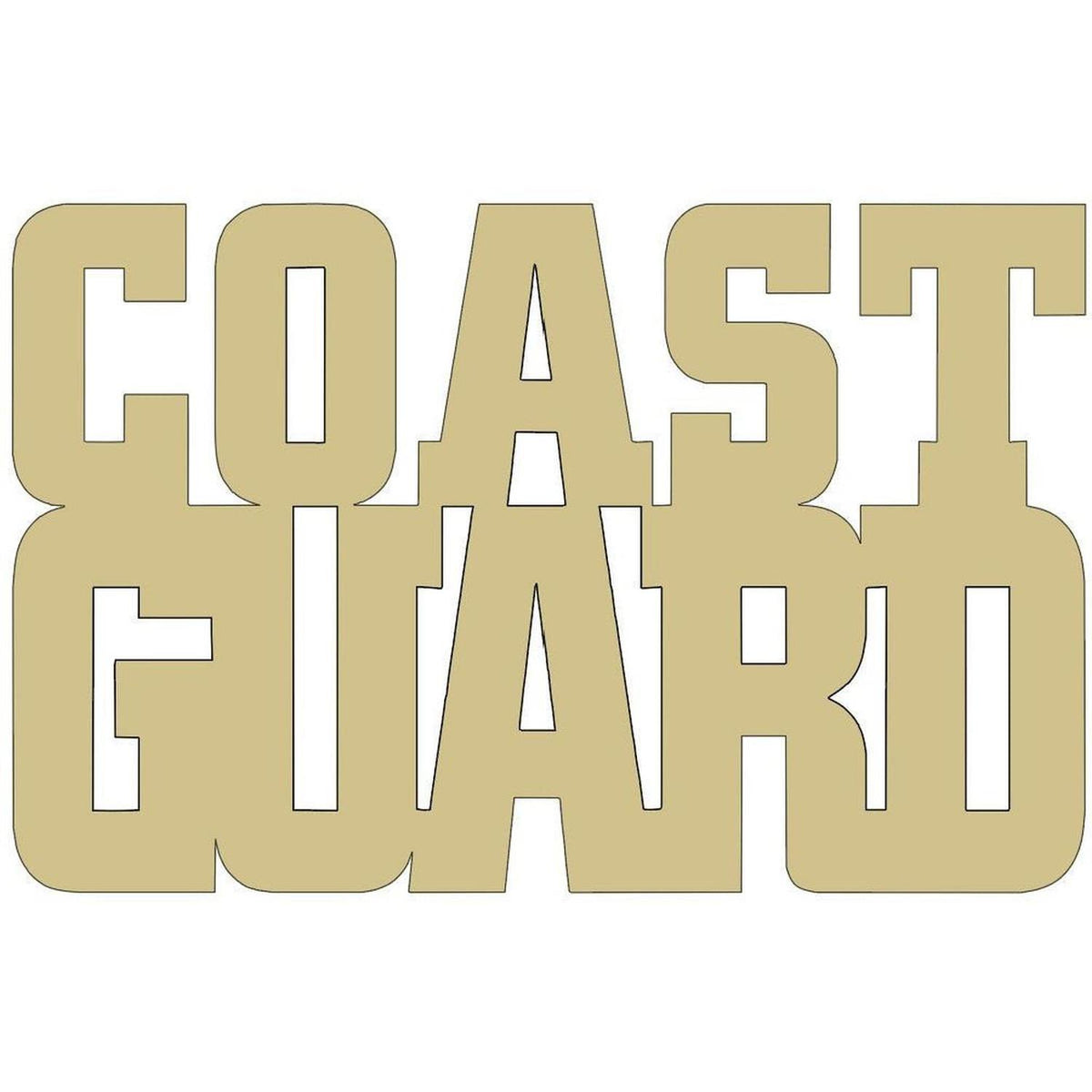 Shop our Coast Guard Wood Block Letters - Unfinished Wood